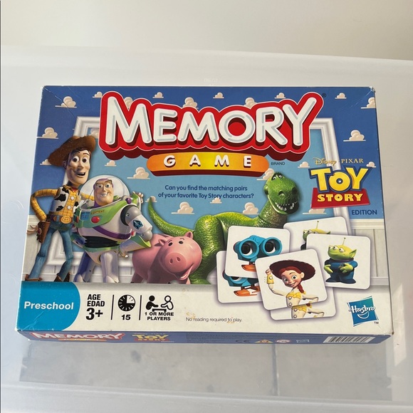 Hasbro | Toys | Hasbro Toy Story Memory Game With Blue And Red Box ...